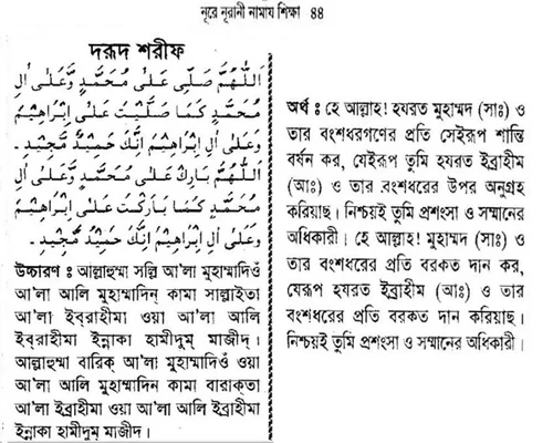 Durood Sharif Bangla -দুরুদ শরীফ বাংলা অর্থসহ